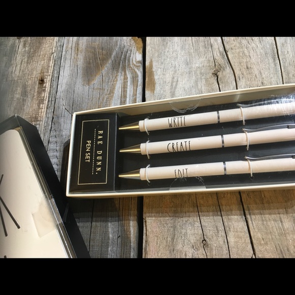 Rae Dunn | Office | Rae Dunn 2 Note Card Set 3 Pen Set | Poshmark